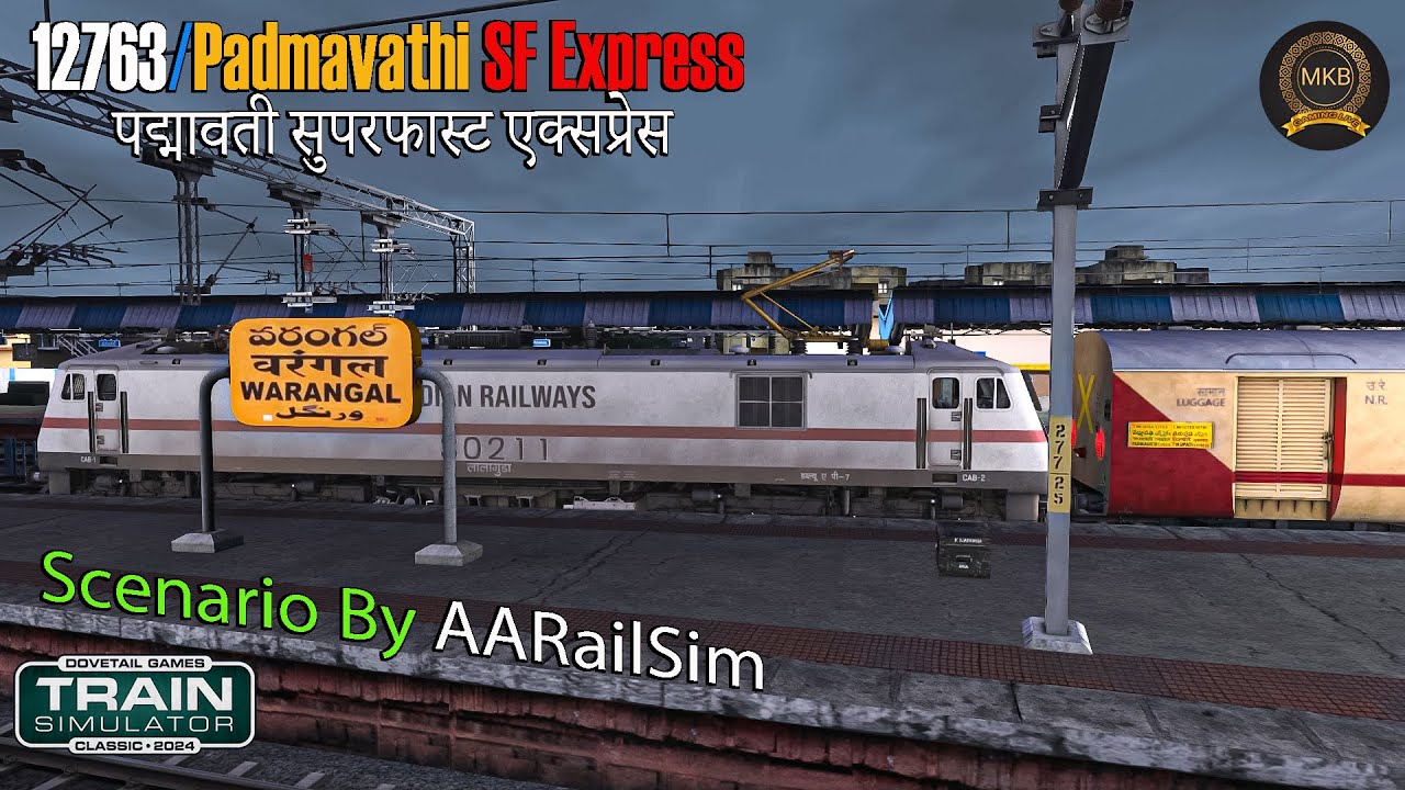 New Scenario Guys12763/Padmavathi SF Express | Wap7 Loco Hold FLG Icf ...