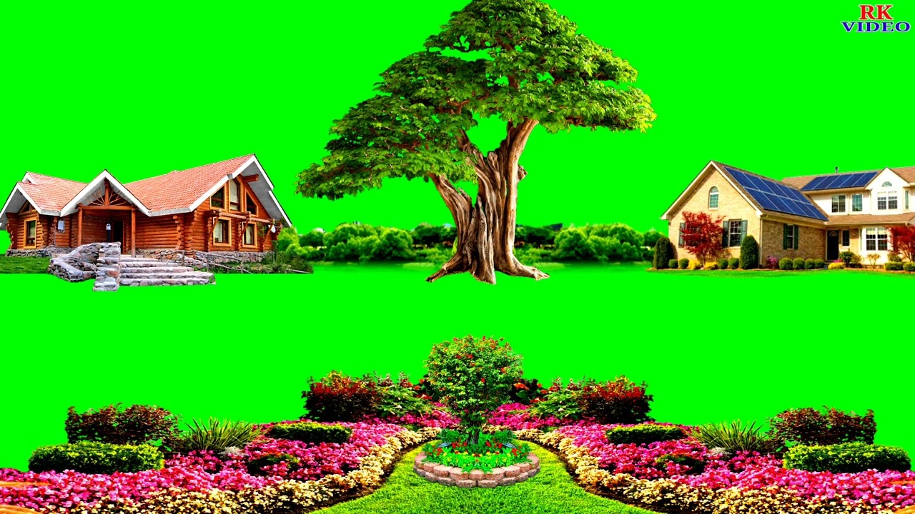 no copyright video beautiful house green screen video HD - YouTube