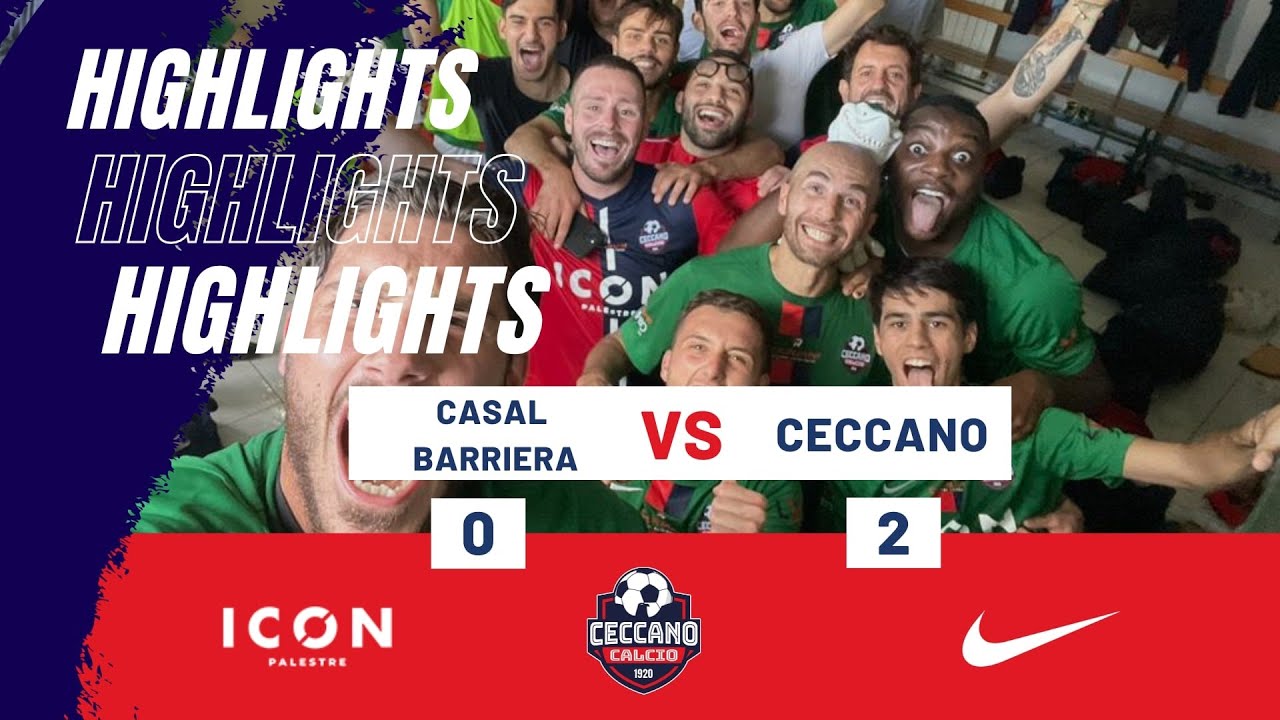Highlights Casal Barriera - Ceccano Calcio 1920 0-2 - YouTube