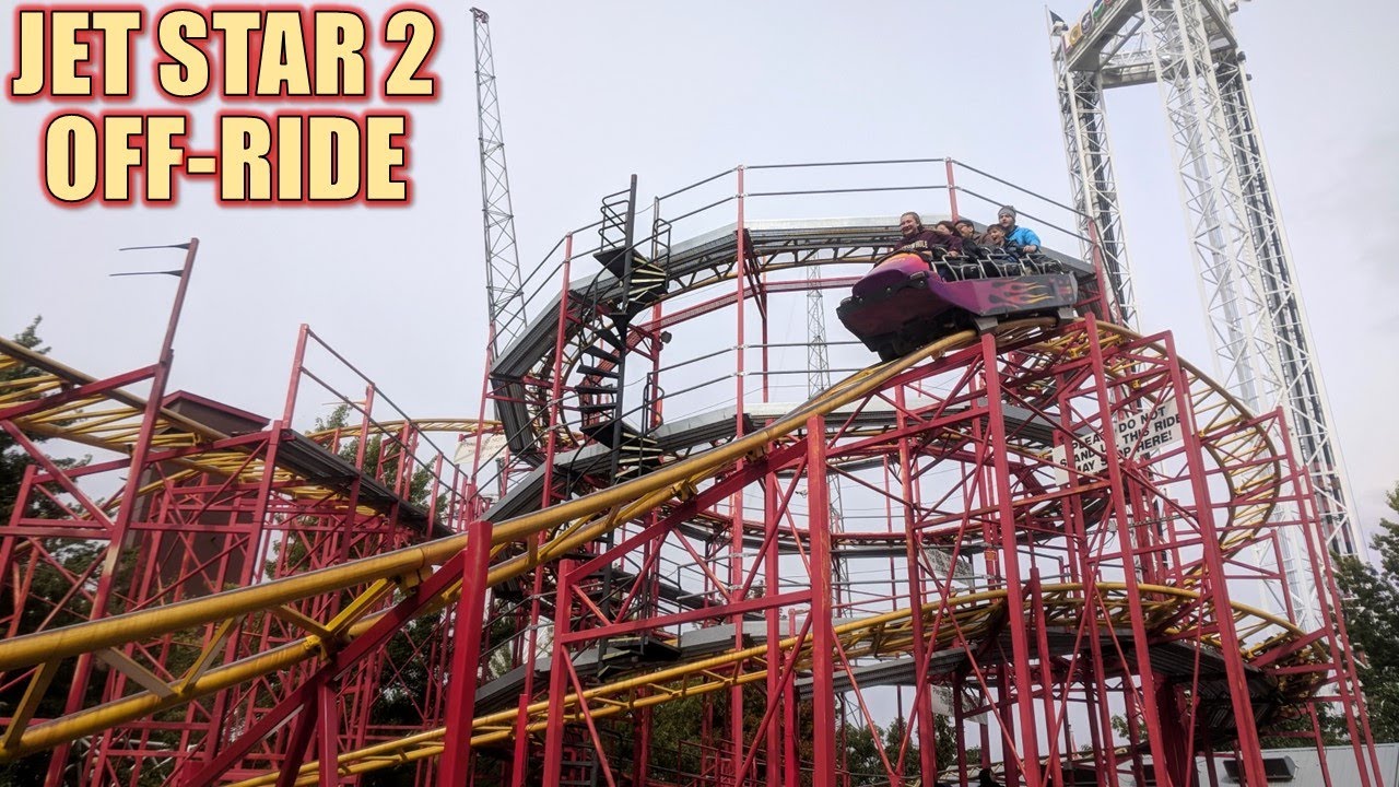 Jet Star 2 Off-Ride Footage, Lagoon Schwarzkopf Coaster | Non-Copyright ...