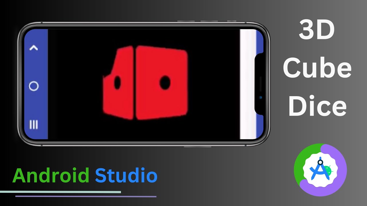 How to make 3D cube with Rotating Dice in Android Studio | JAVA XML | Dice rendering - YouTube