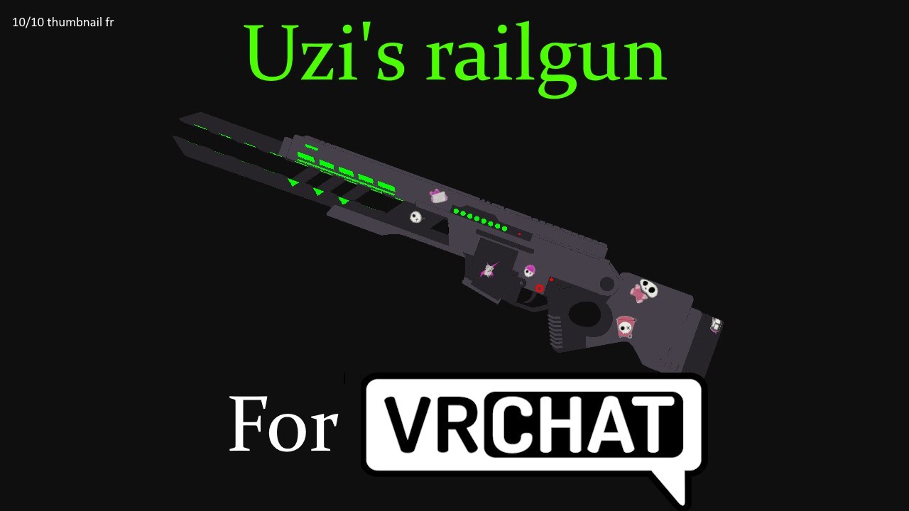 Uzi's railgun - VRChat prefab showcase/trailer - YouTube