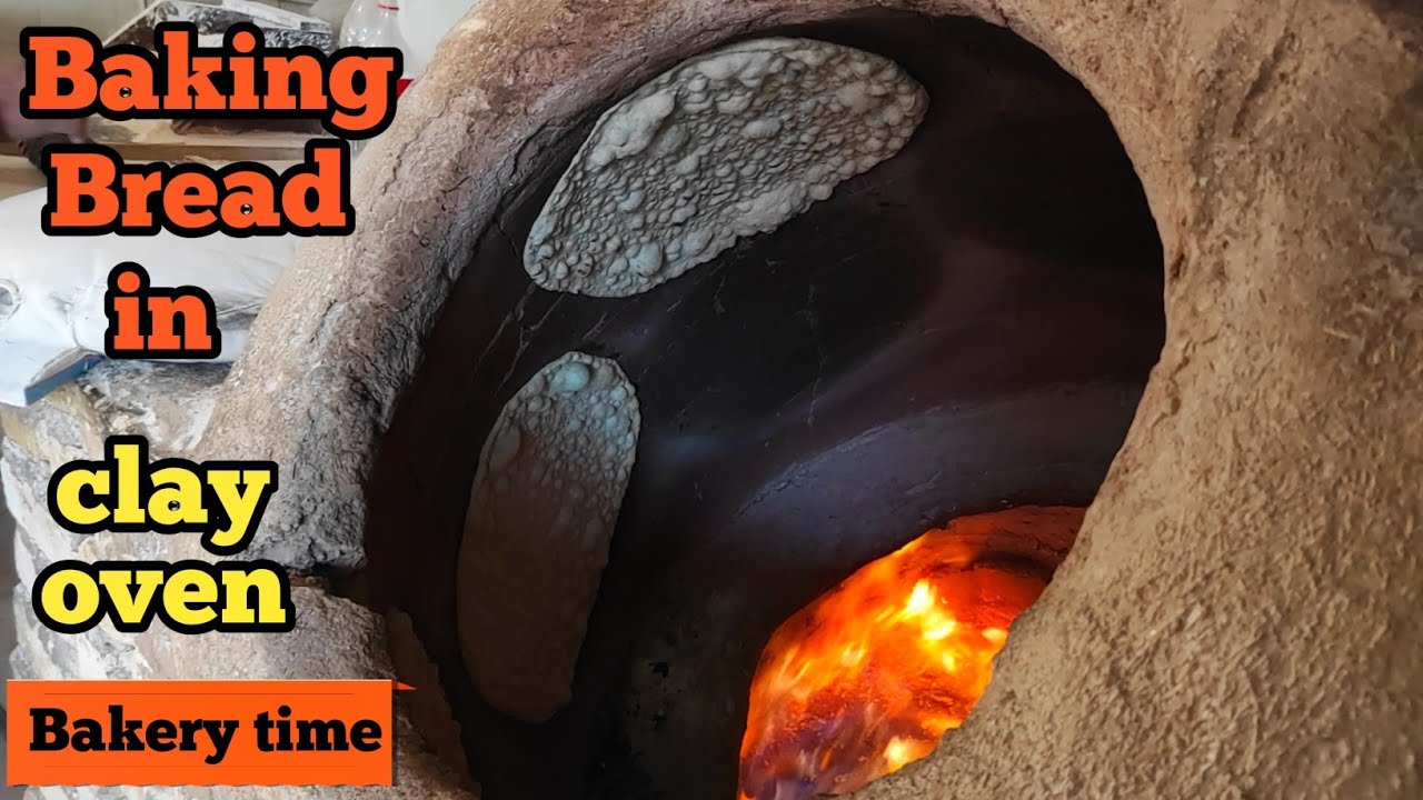 Baking bread in clay oven | BakingTanoori bread in isfahan - YouTube