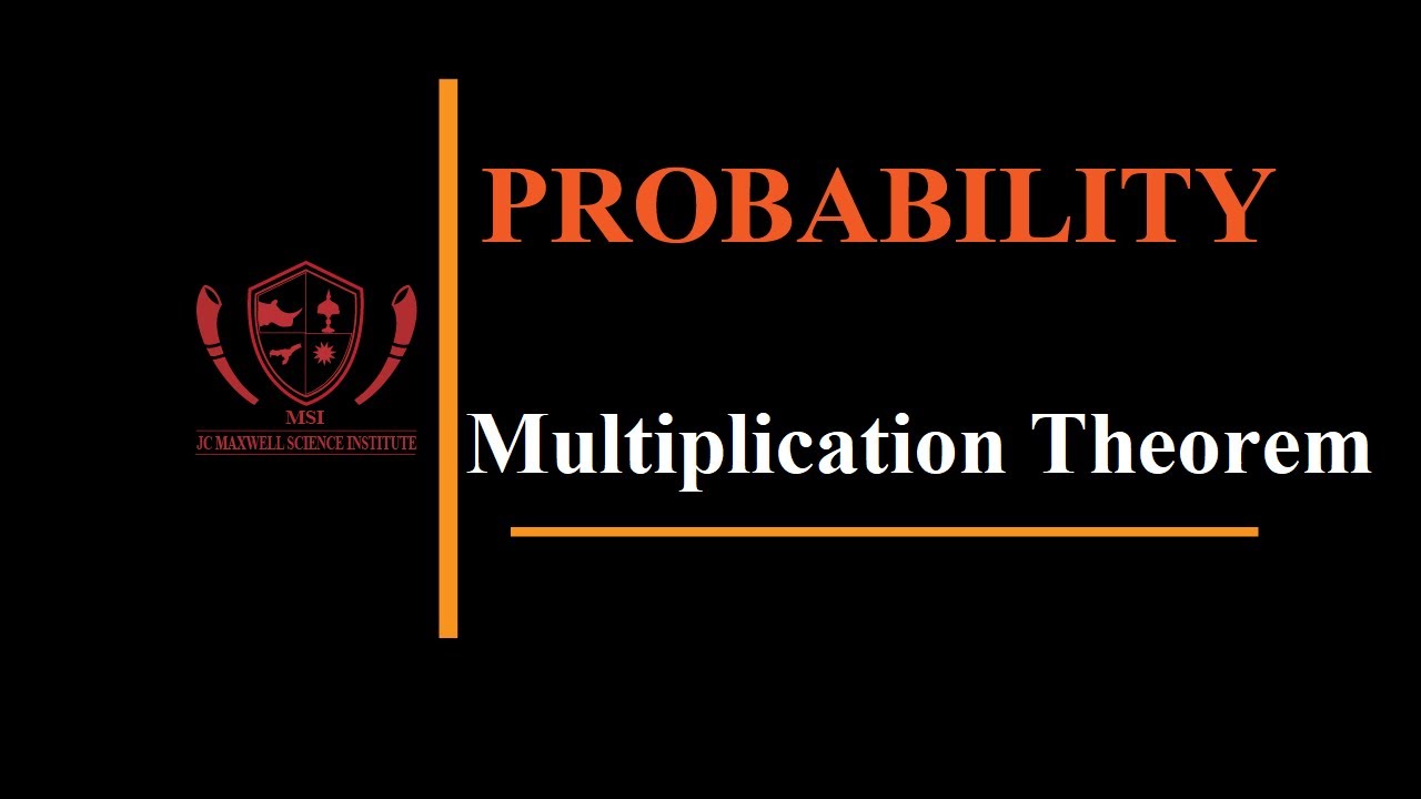 Probability | L-2 | Multiplication Theorem | Class XII - YouTube