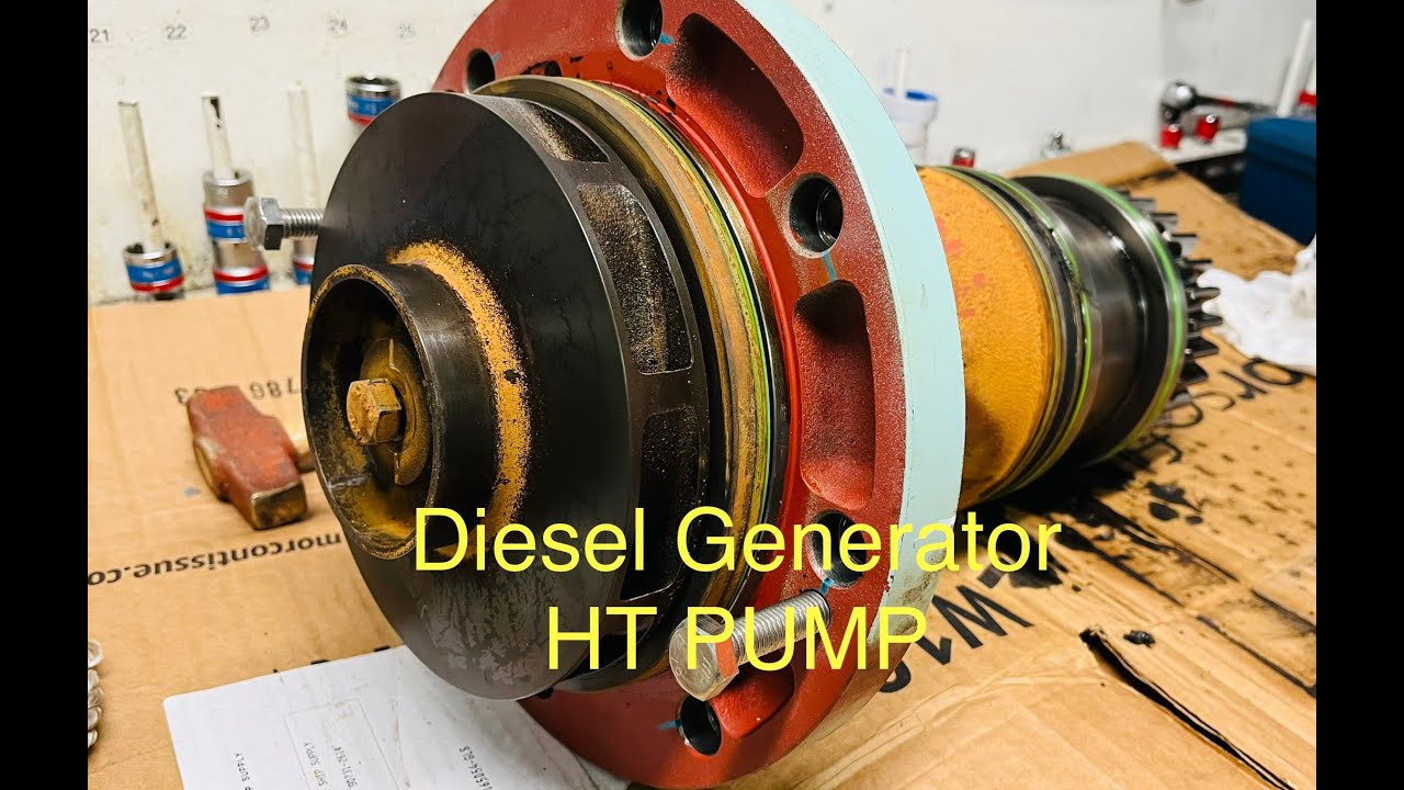 Diesel Generator HT CW Pump Overhaul, Dismantling and mounting of HT CW Pump. #dg HT Pump - YouTube