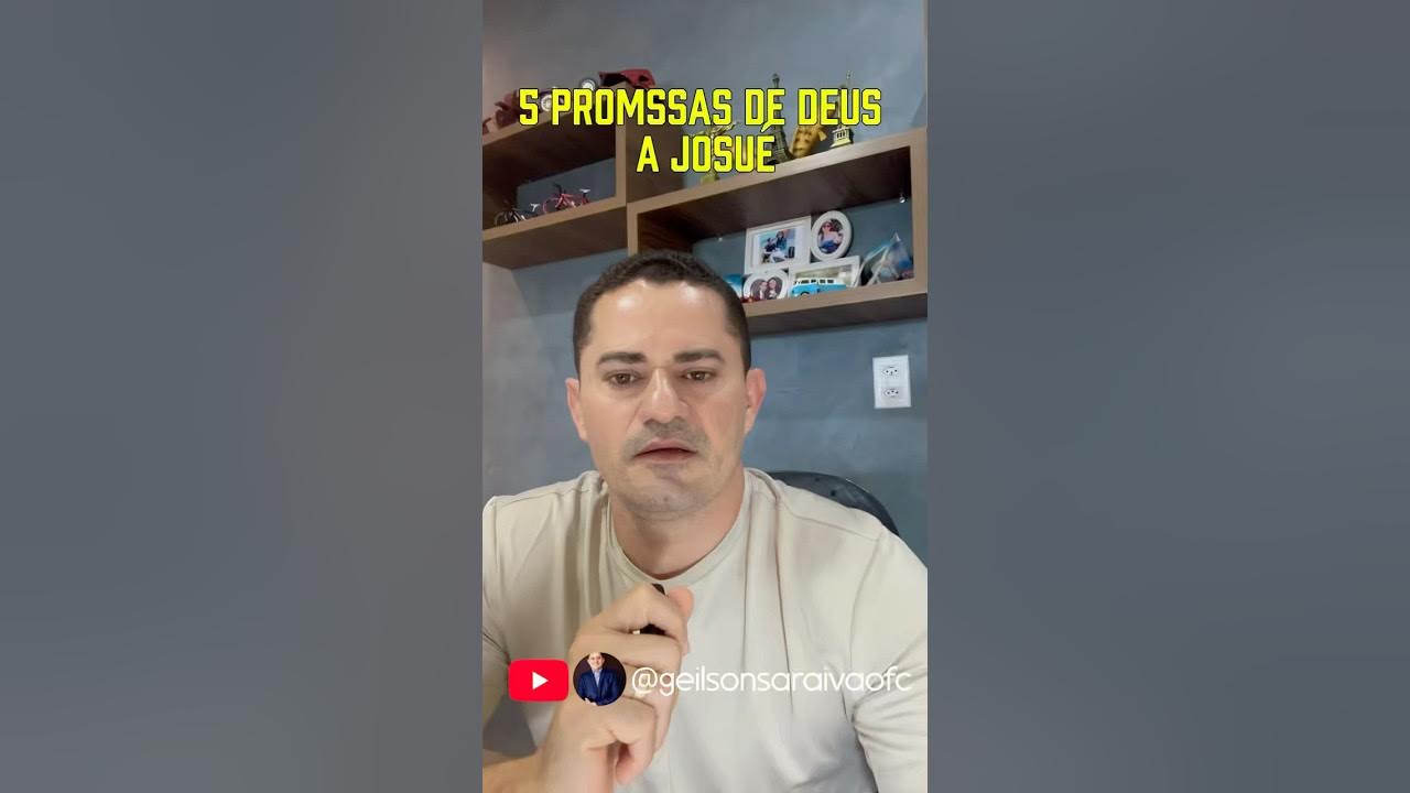5 PROMESSAS DE DEUS PRA JOSUÉ #palavraquesalva #gratidão #família #deustemumapalavrapravoce #fé ...