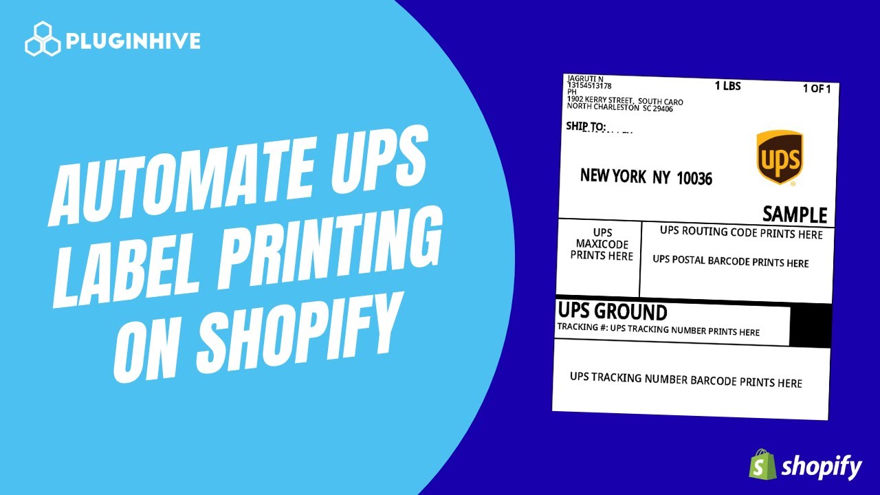 How to Print UPS Shipping Labels on Shopify Effortlessly - YouTube