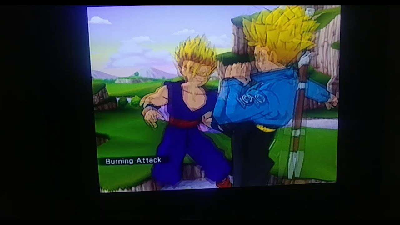 Dragonball Z Budokai 2 Super Saiyan Trunks Burning Attack on Super ...