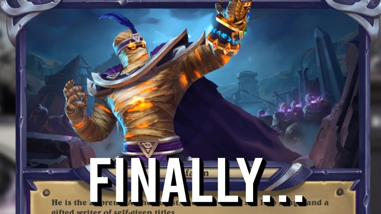 RAFAAM NEW HEARTHSTONE HERO - FINALLY HE IS HERE (Emotes and Animations ...