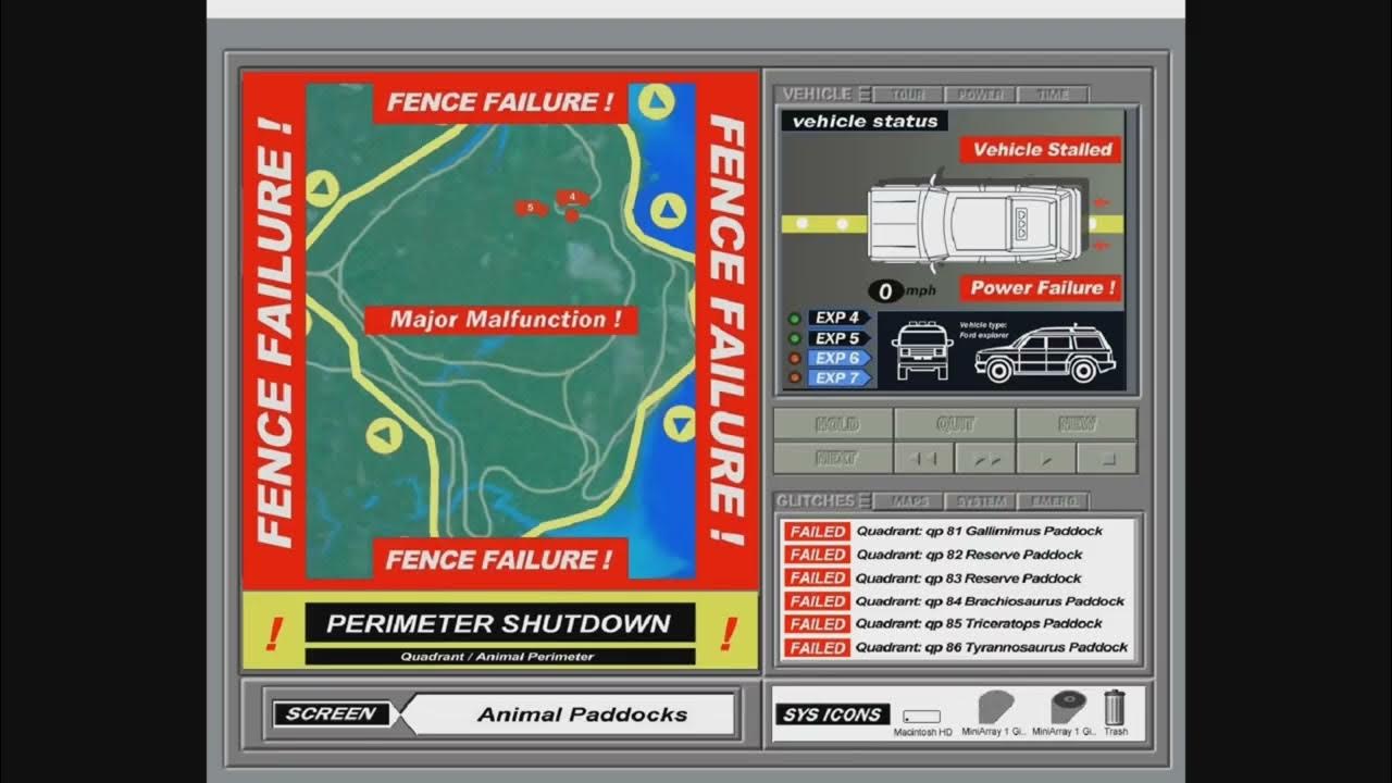 JURASSIC PARK COMPUTER SYSTEMS - YouTube