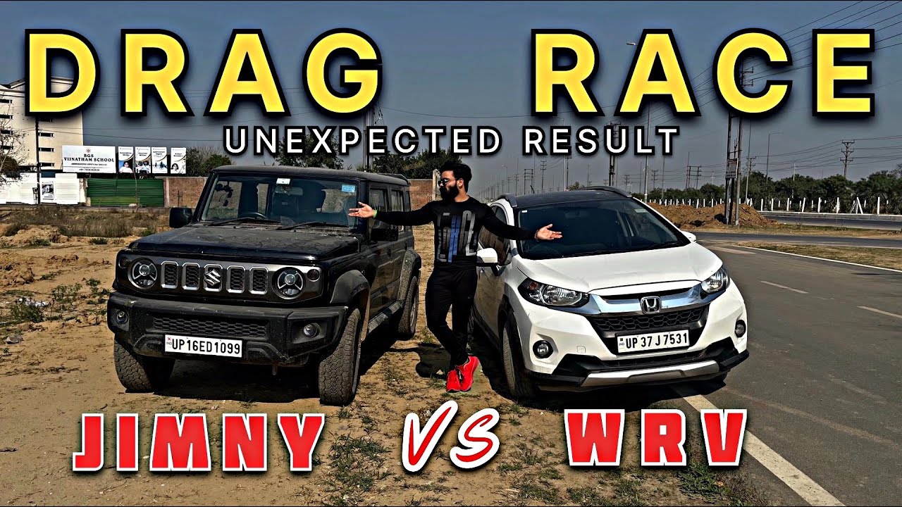 JIMNY vs HONDA WRV || DRAG RACE यें नहीं सोचा था🫣UNEXPECTED RESULT🫣 ...