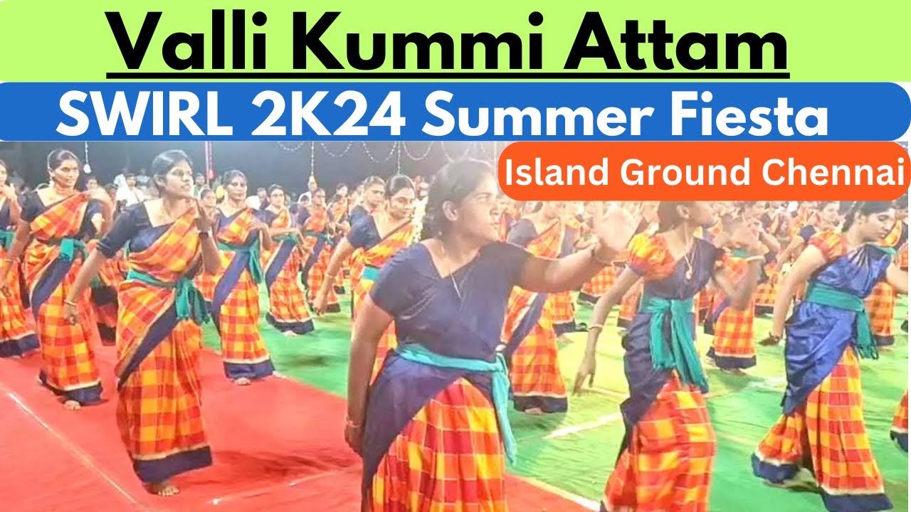 Kummi Dance Performance Island Ground Chennai #chennaiviews - YouTube