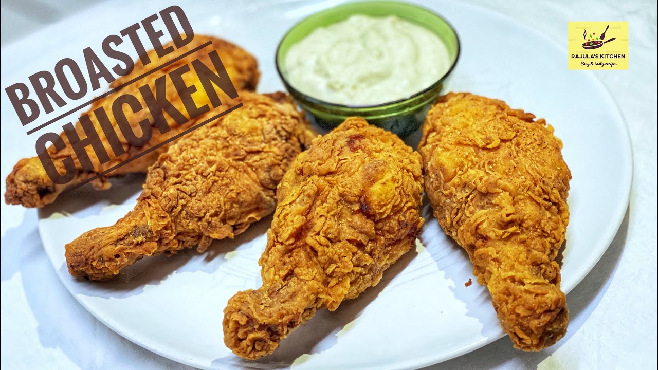 Broasted chicken ഇനിവീട്ടിൽ തന്നെ ഉണ്ടാക്കാം|recipe no:48# ...