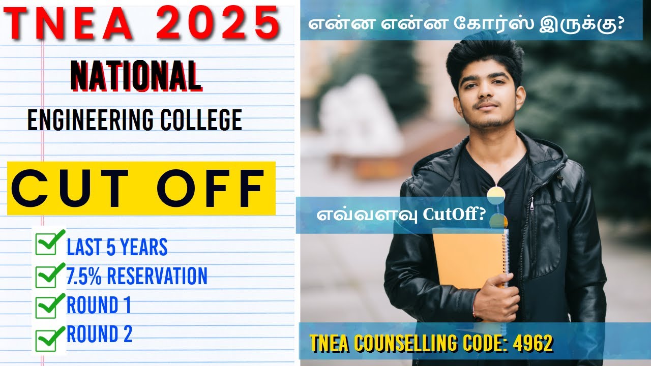 🎯TNEA 2025 | 🔥National Engineering College | National Engineering College Kovilpatti Cut Off ...