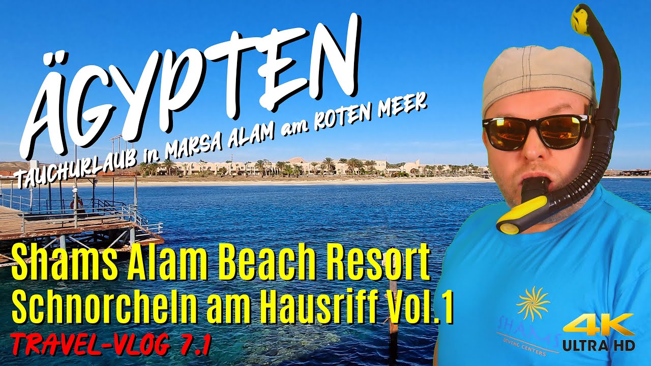 ÄGYPTEN - Shams Alam Beach Resort "Schnorcheln am Hausriff Vol.1" 4K Marsa Alam - YouTube