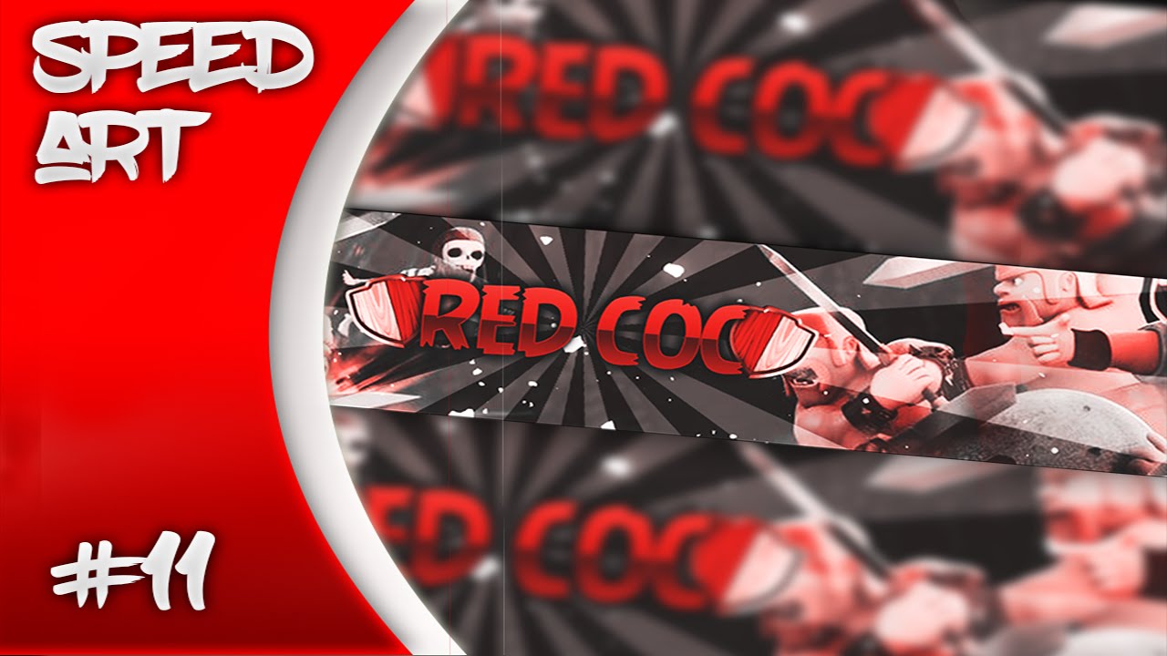 SPEED ART RED COC #11 - YouTube