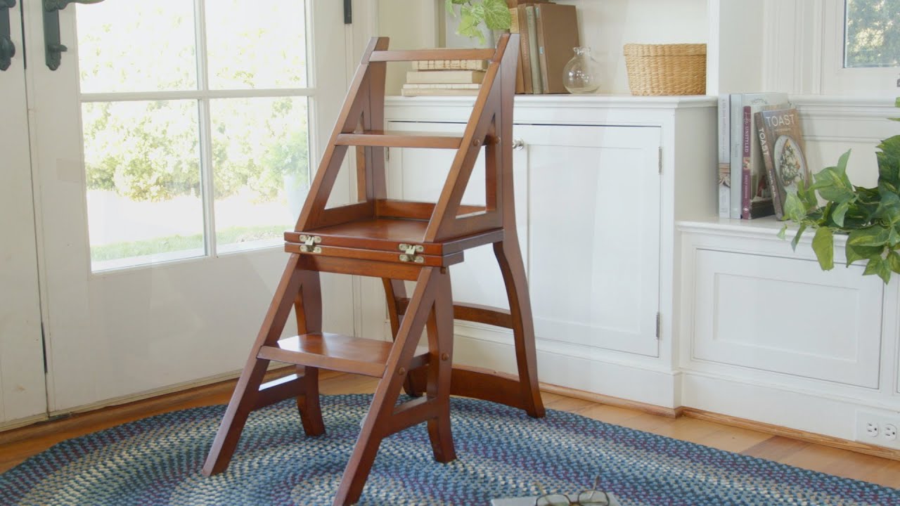 Ben Franklin Convertible Ladder Chair - YouTube