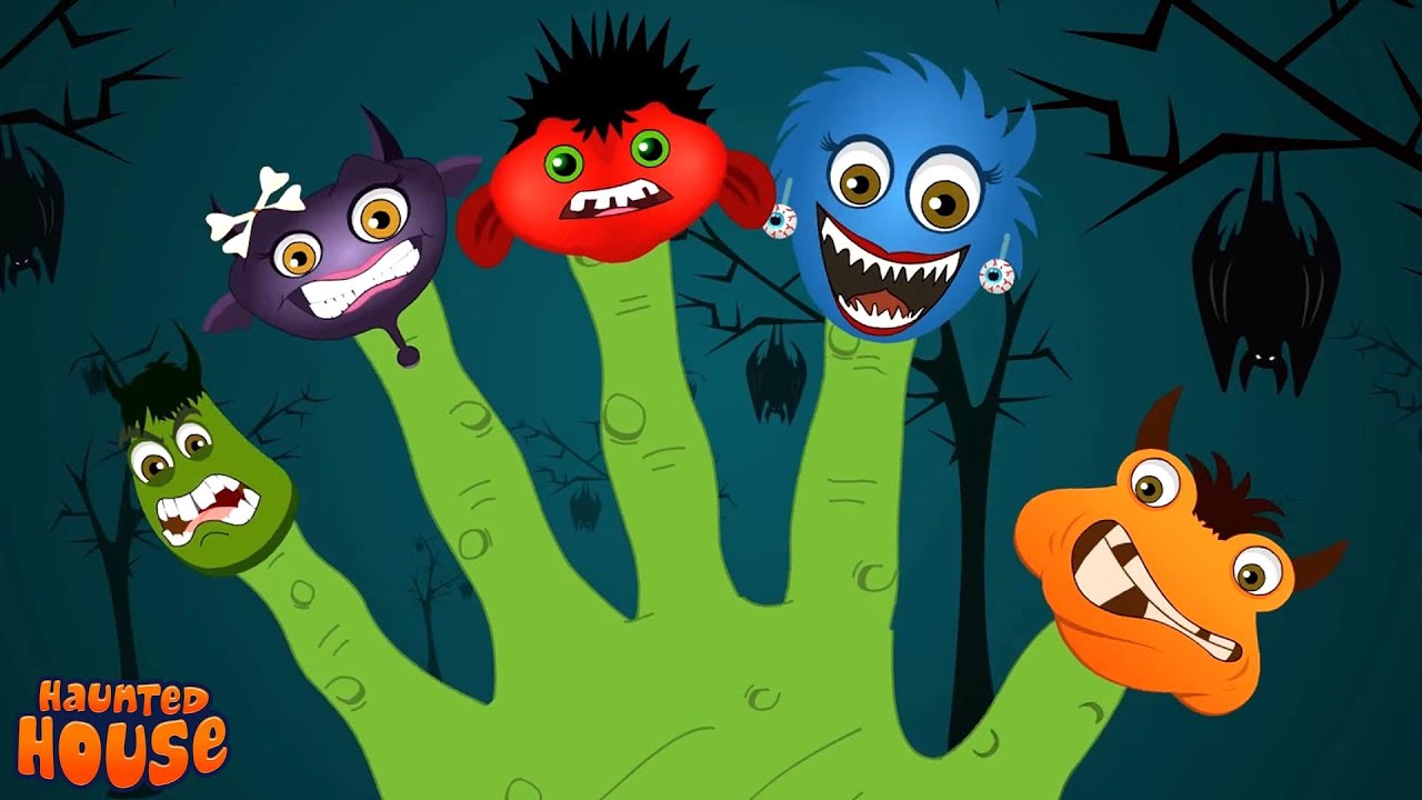Monster Finger Family + More Spooky Nursery Rhymes & Cartoon Videos for ...