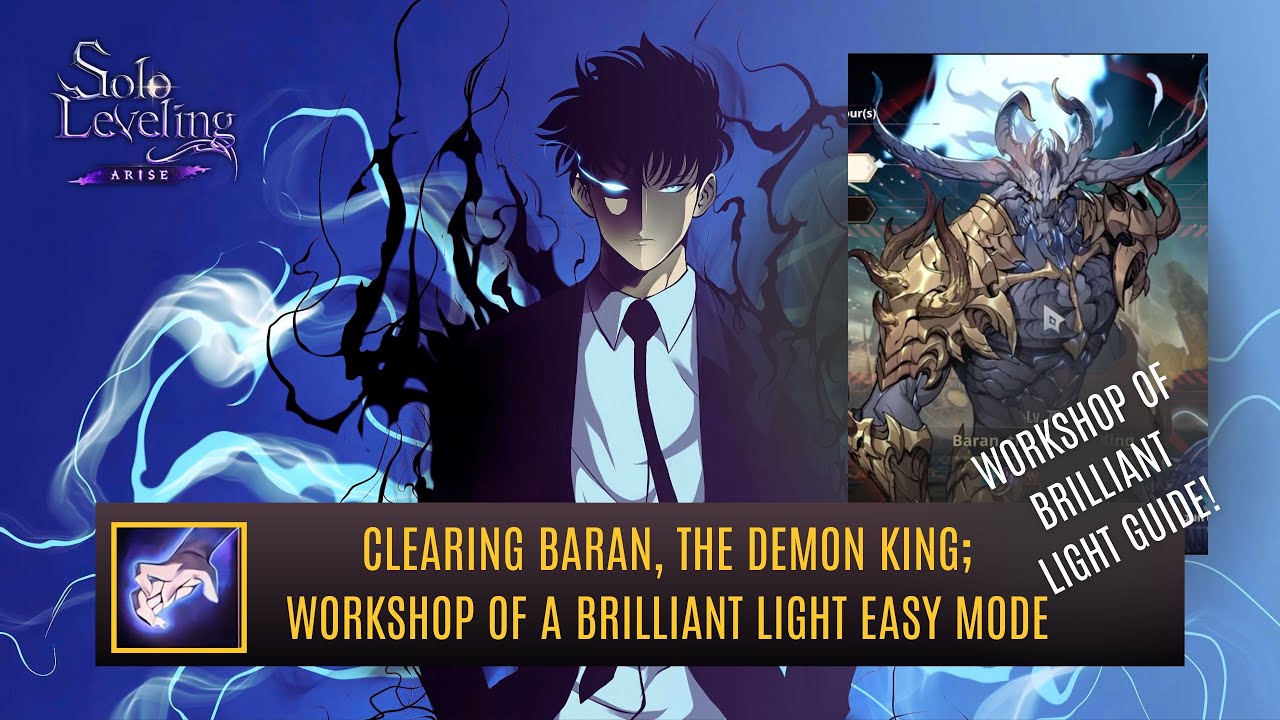 CLEARING WORKSHOP OF A BRILLIANT LIGHT | BARAN | Solo Leveling: Arise # ...