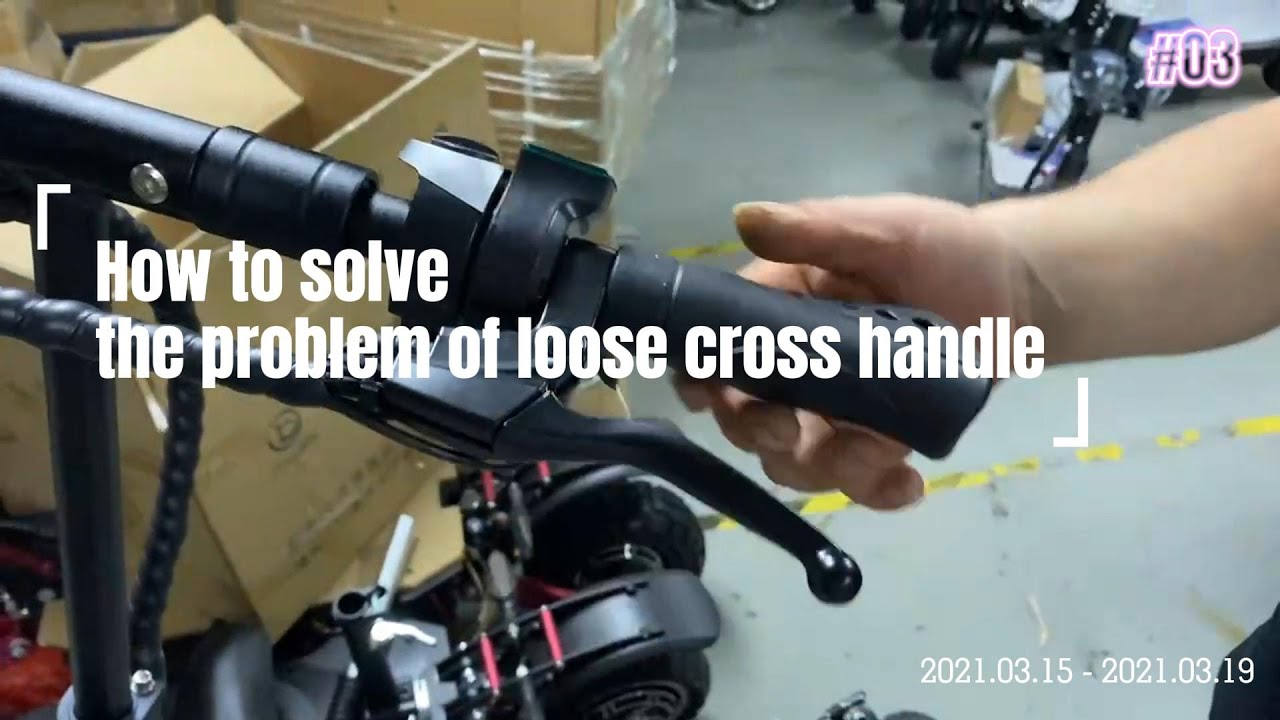 How to solve the problem of loose cross handle？#scooter #electric # ...