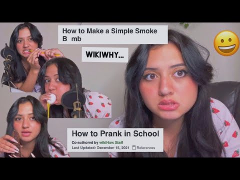 trying and making fun of wikihow articles - YouTube