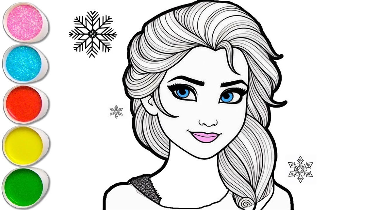 Cute Barbie Drawing For Toddler, Easy Barbie Doll Painting, Coloring ...