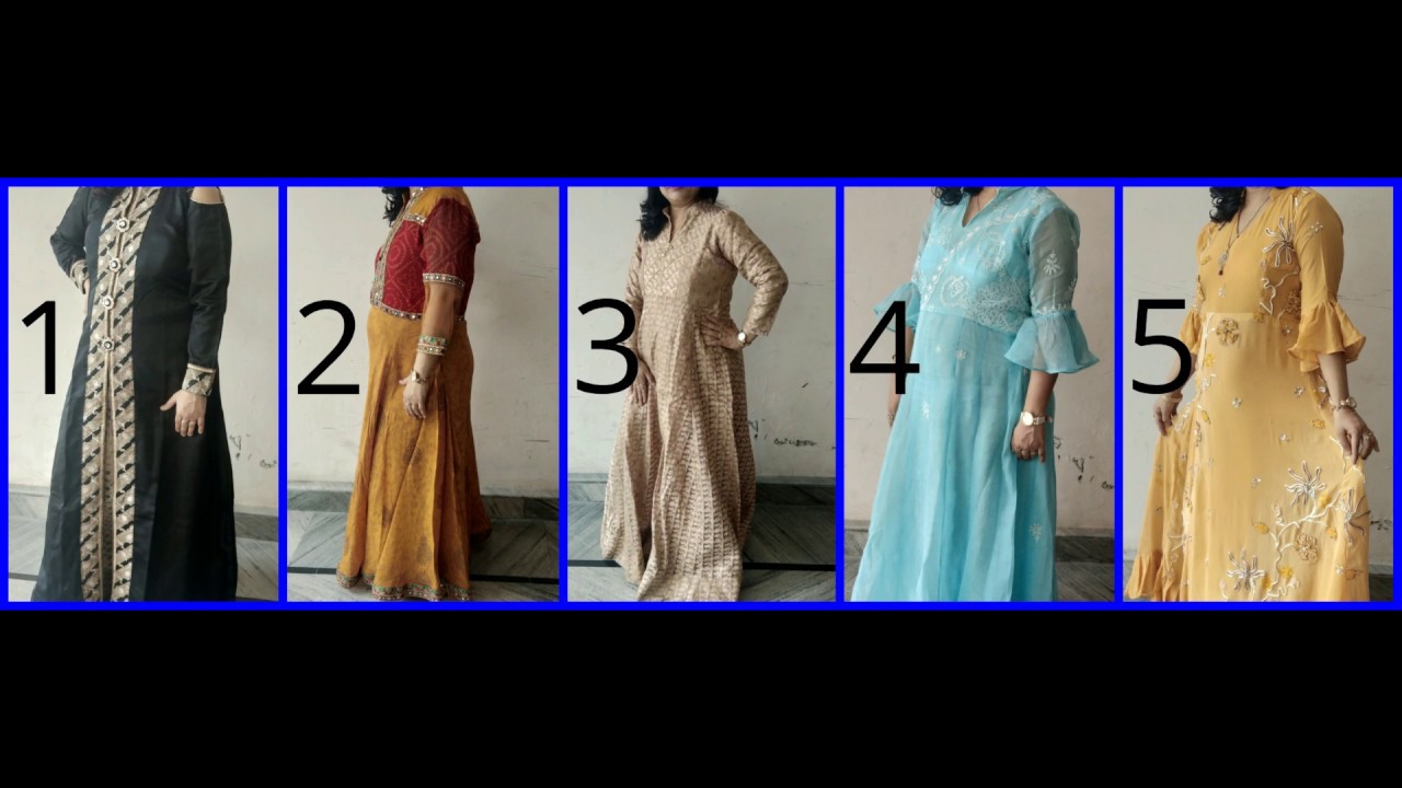 5 ways to Reuse OLD SAREE | SARI in different dresses | Reuse OLD NET ...