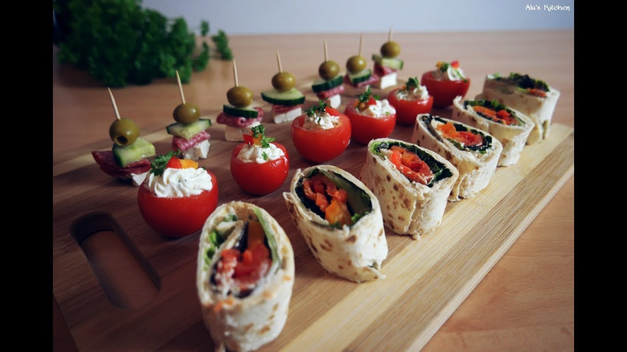 3 Rețete de Aperitive Festive - YouTube