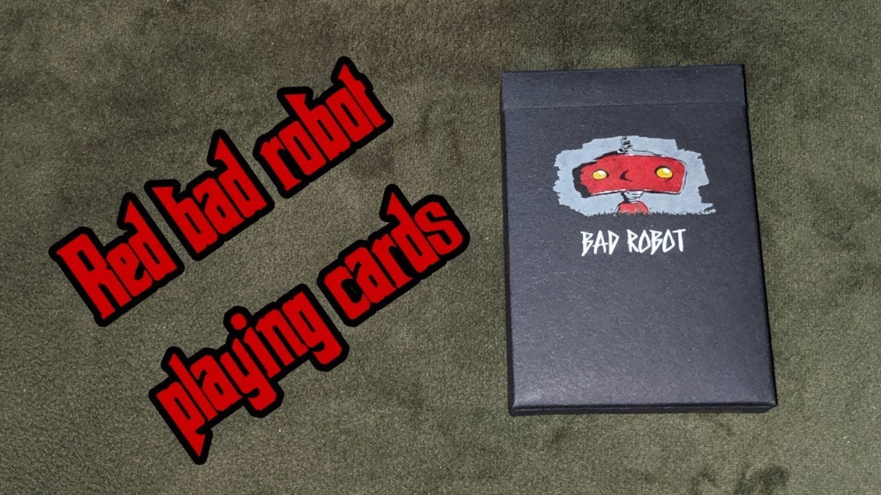 Deck Review - Red bad robot playing cards - YouTube