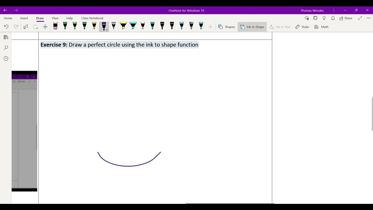 OneNote Ink to shape - YouTube