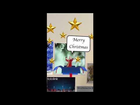 Augmented Reality Christmas Card made with Hololink - YouTube