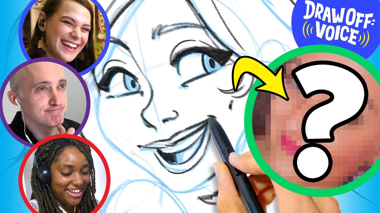 Animator Vs. Cartoonist Draw A Stranger Based Only On Voice (Kelsey ...