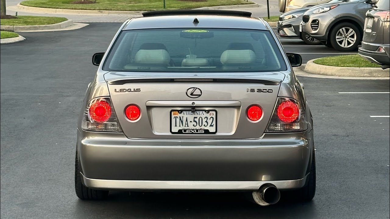 Lexus IS300 HKS Hi-Power axle back with stock resonator and catless ...