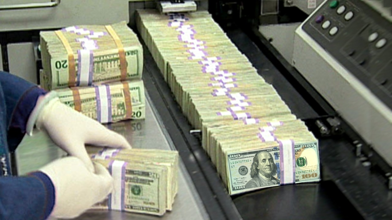 Secret Money Factory: Printing US $100 Bill - American Banknote ...