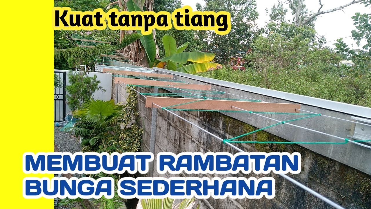 Membuat Rambatan Bunga Sederhana - YouTube