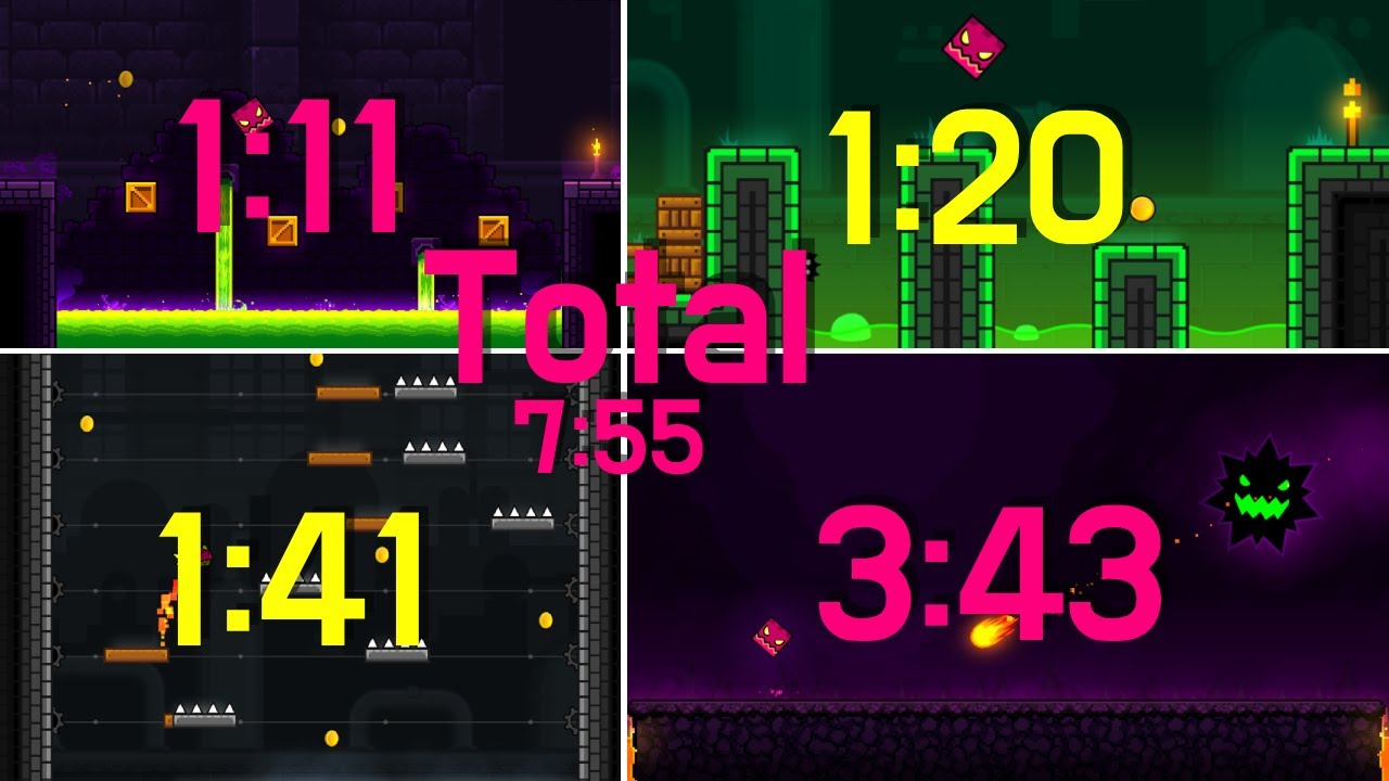 How To Beat The Geometry Dash Tower In Under 8 Minutes - YouTube