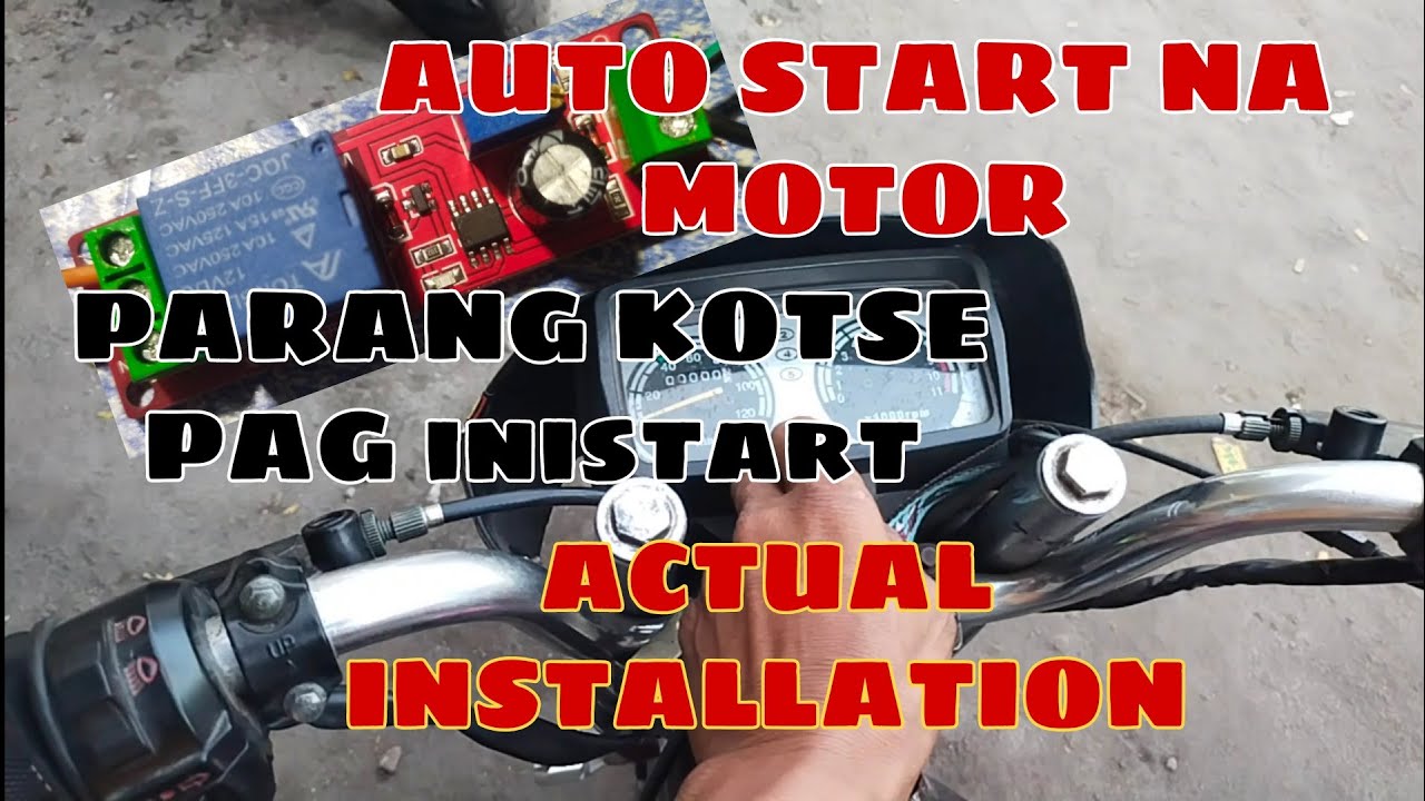 MOTOR NA PARANG KOTSE PAG SINUSIAN | AUTO START | ACTUAL INSTALLATION ...