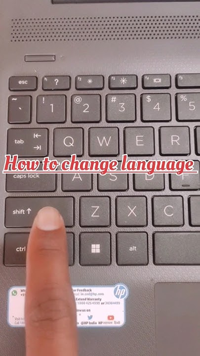 How to change language shortcut keywords #keyboard #laptop #windows11 #laptop - YouTube