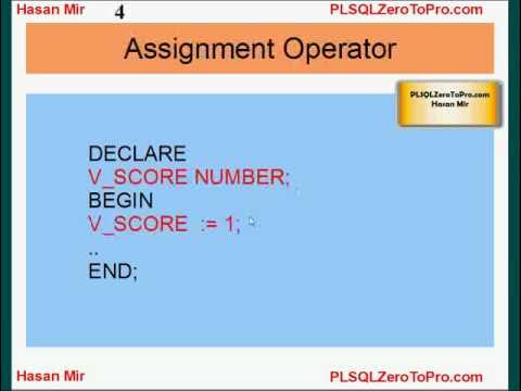 Oracle PL/SQL - Variables - Part 2/2 - YouTube