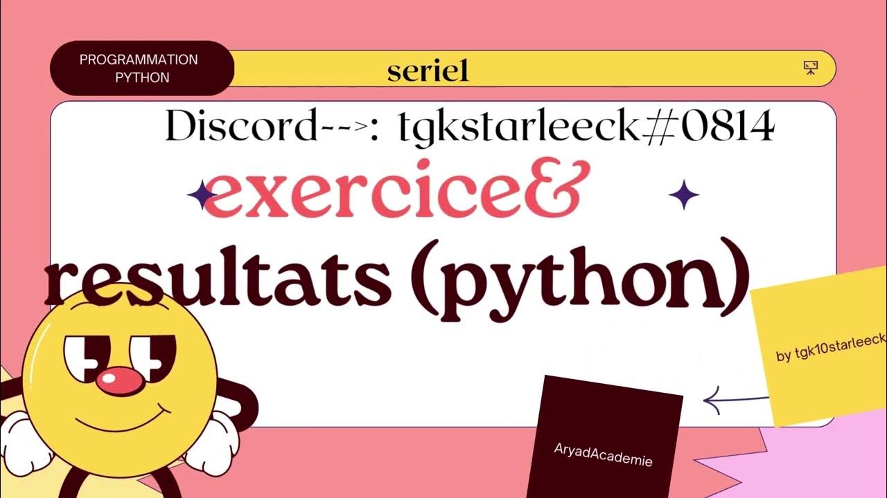 exercices en python AryadAcademie - YouTube