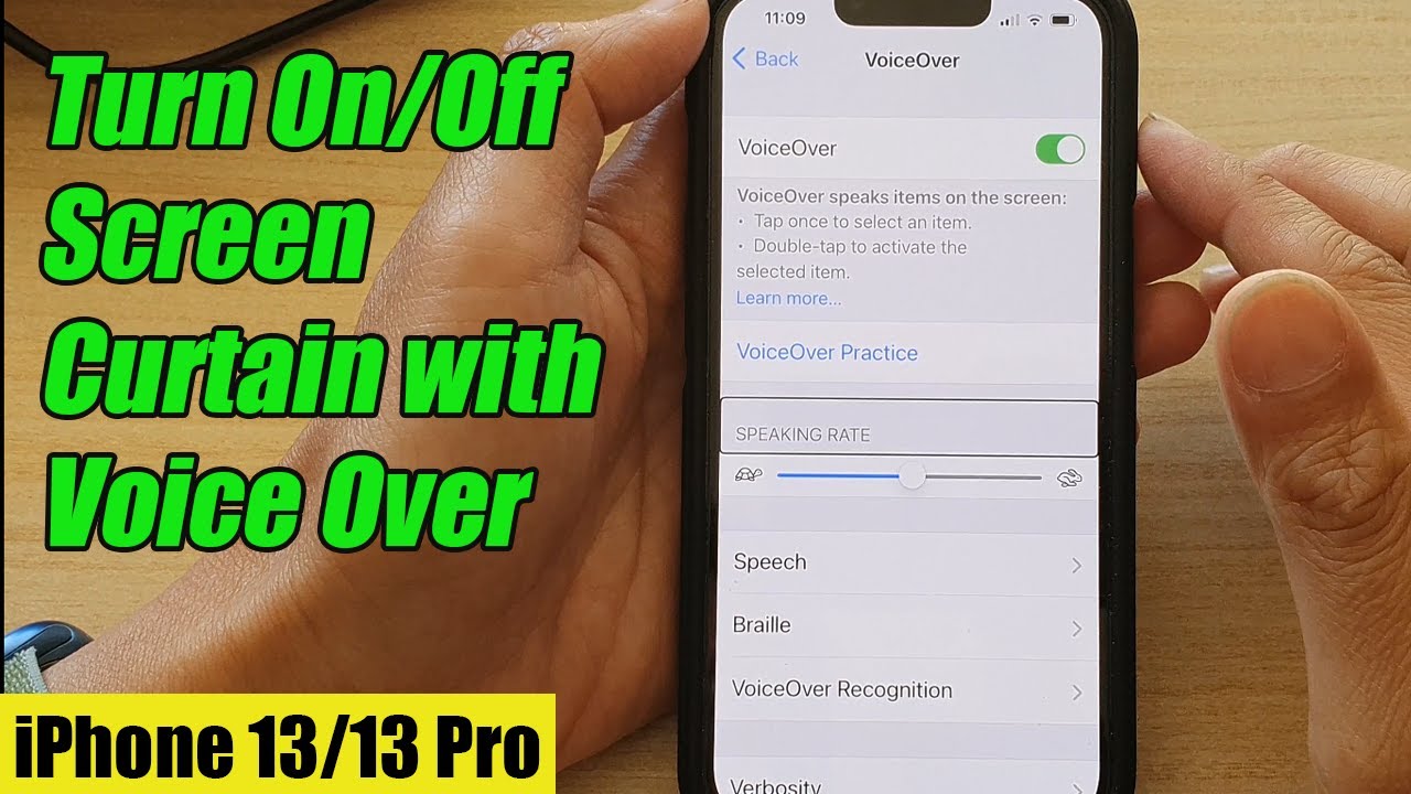 IPhone 13 13 Pro How To Turn On Off Screen Curtain With VoiceOver iphone-13-13-pro-how-to-turn-on-off-screen-curtain-with-voiceover