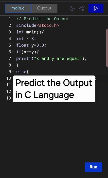 Predict the Output in C Language - YouTube