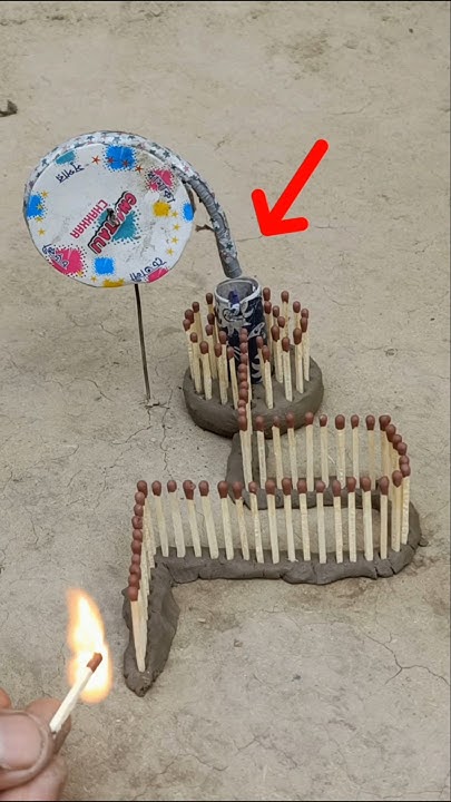 Epic Matchstick Chain Reaction with Surprise Ending 😀 #shortsvideo #pandeyexperiment - YouTube