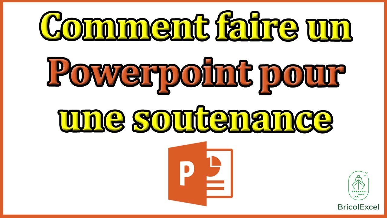 Comment faire un powerpoint pour une soutenance - YouTube