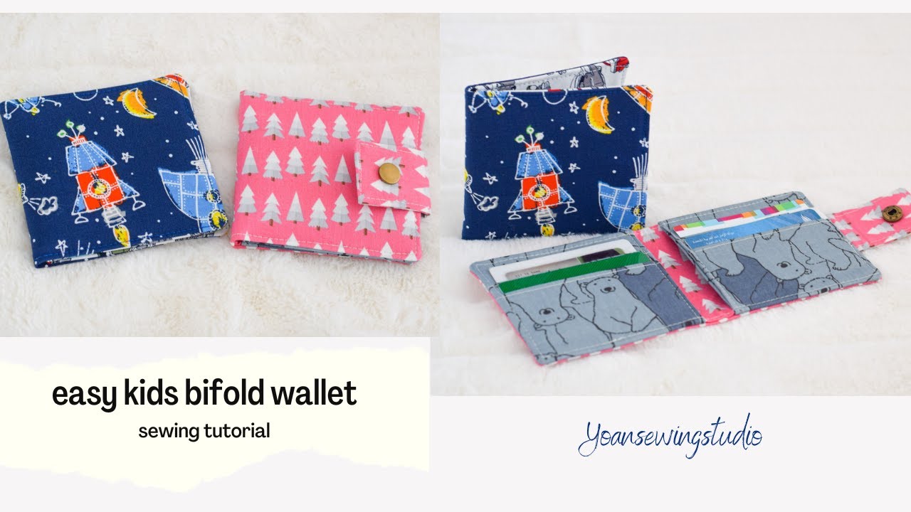 Quick And Easy Bifold Wallet Perfect For Kids Sewing Tutorial YouTube