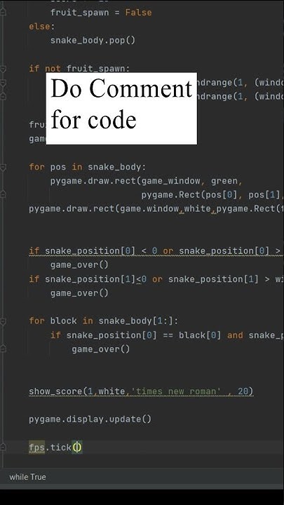 Snake Game by Python - YouTube