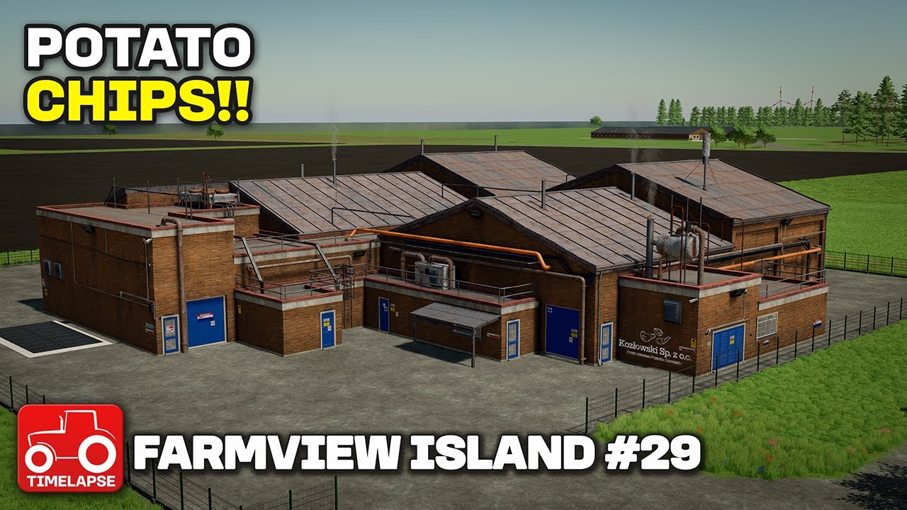 POTATO CHIPS AND MAKING HAY!! Farmview Island FS22 Timelapse Farming ...