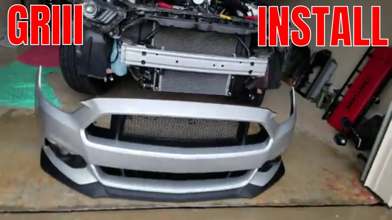 Mustang RTR partial grill install video - YouTube