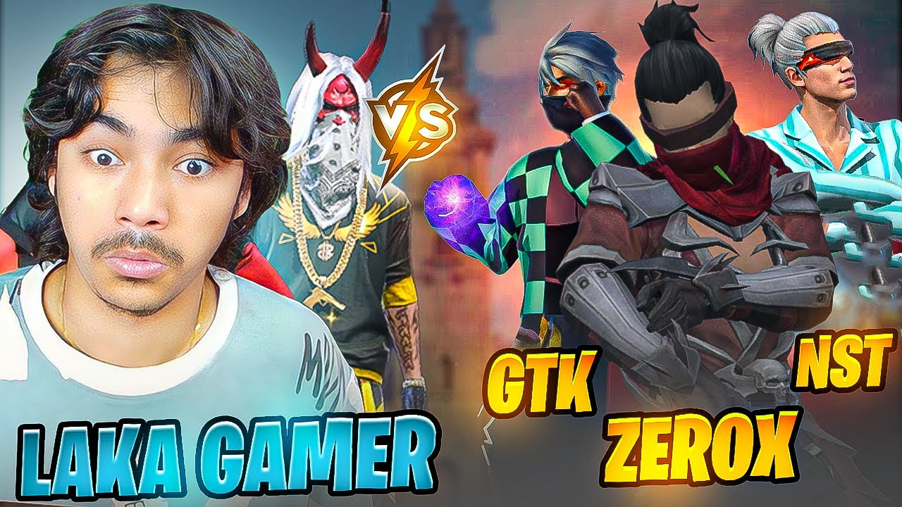 Laka Gamer vs Zerox & Gtk & Nst Twins 😱 Facing New Legends By Old Legends - Garena free fire ...