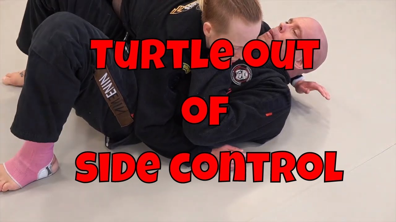 TURTLE Escape From Side Control 😎 Turtle Guard Escape out of Side ...